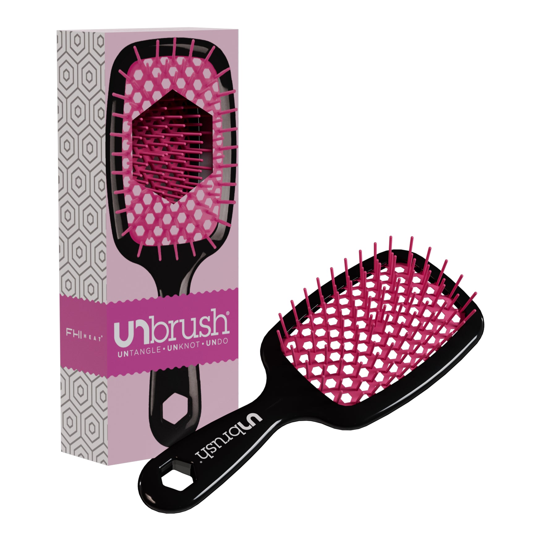 UNbrush Detangling Hair Brush - Cherry Blossom Pink kopen? ️JohnBeerens.com